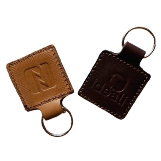 NFC Leather Keyrings – RFID | NFC (NTAG215) – 1 | 10 | 25 Units – NFC Tech